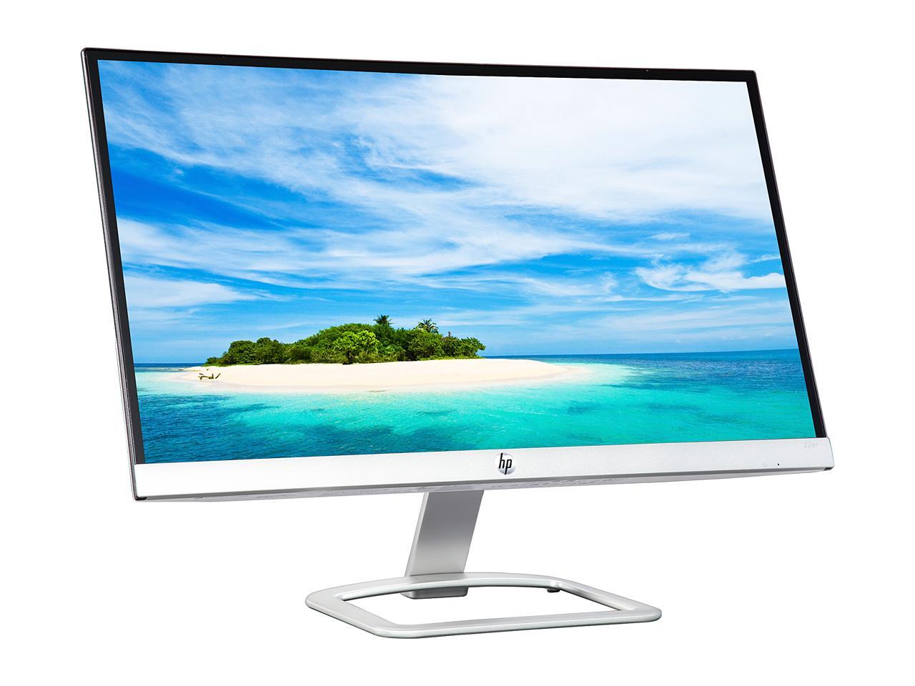 Open Box: HP 22ER Frameless Silver/White 21.5" IPS Widescreen LED ...