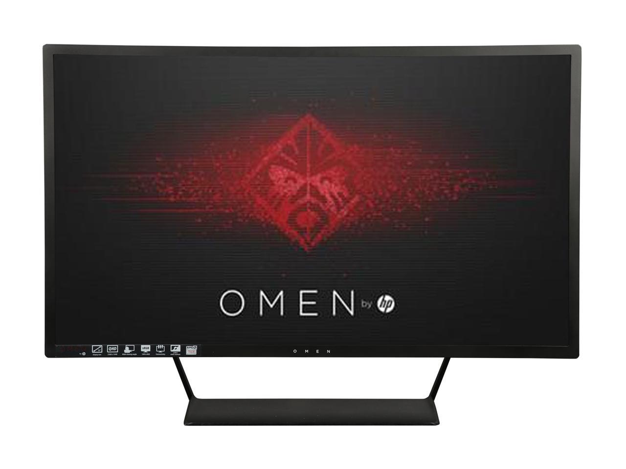 HP Omen 32" 75Hz AMD FreeSync 2560 x 1440 Monitor, 3000:1, 300 cd/m² ...