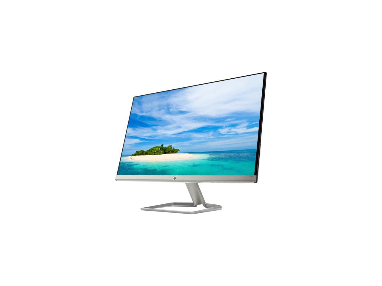 HP 24fw 3KS62AA#ABA Silver / White 23.8" Widescreen LED Backlight LCD ...