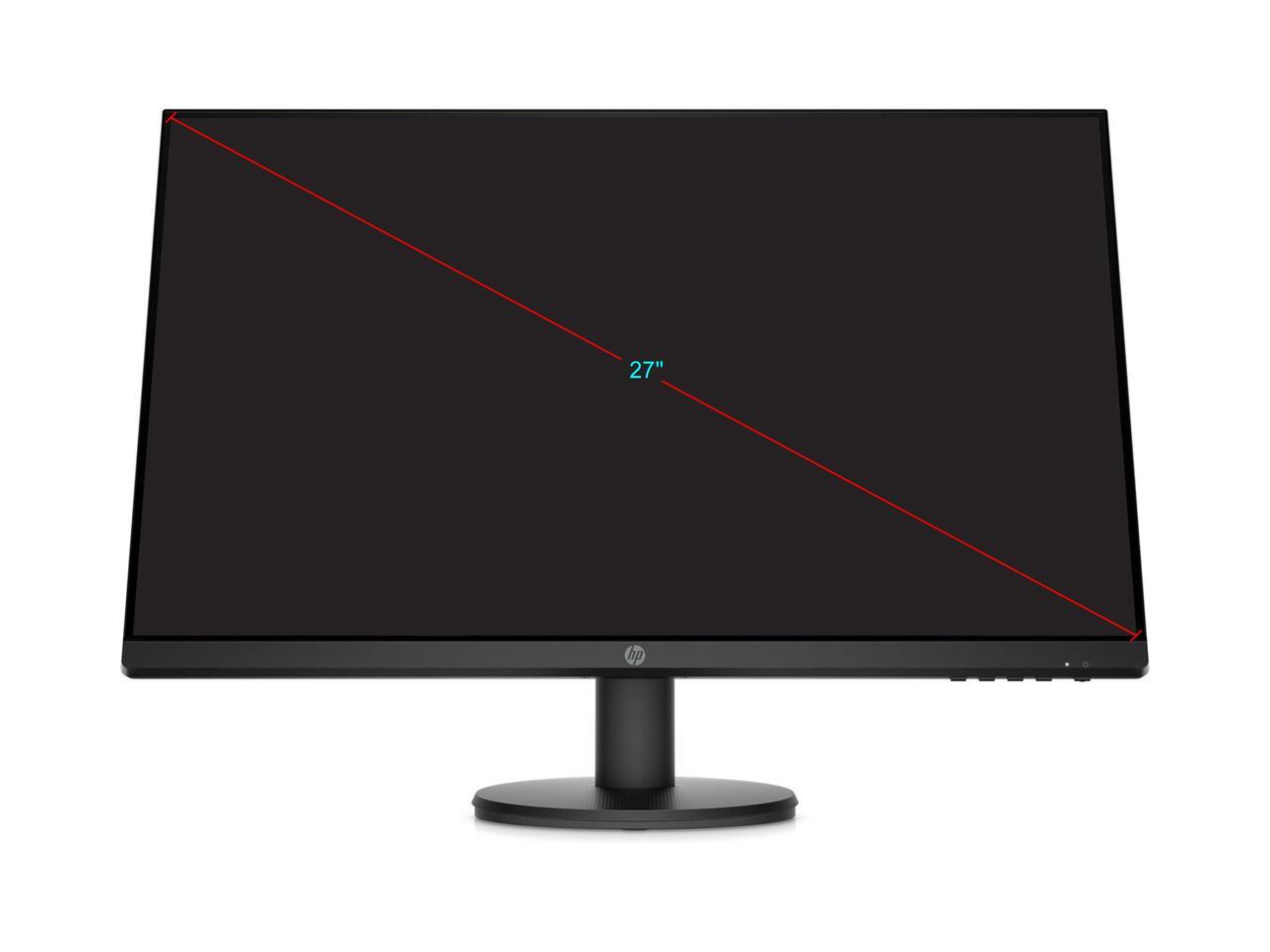HP 27" 60 Hz IPS FHD Monitor 5 ms (on/off) 1920 x 1080 D-Sub, HDMI P27v ...