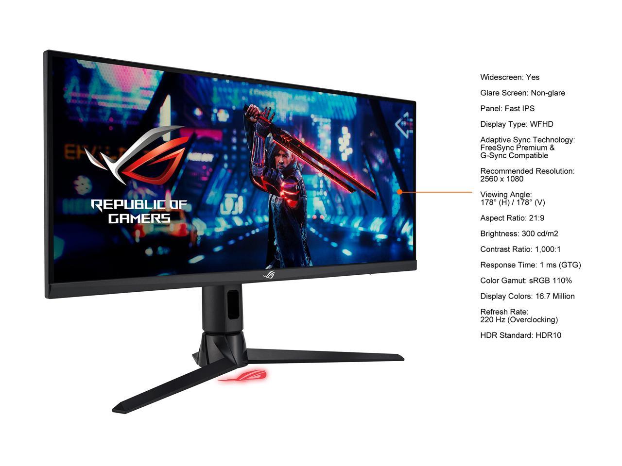 ASUS ROG Strix 29.5" 21:9 HDR Gaming Monitor (XG309CM) - WFHD (2560 x ...