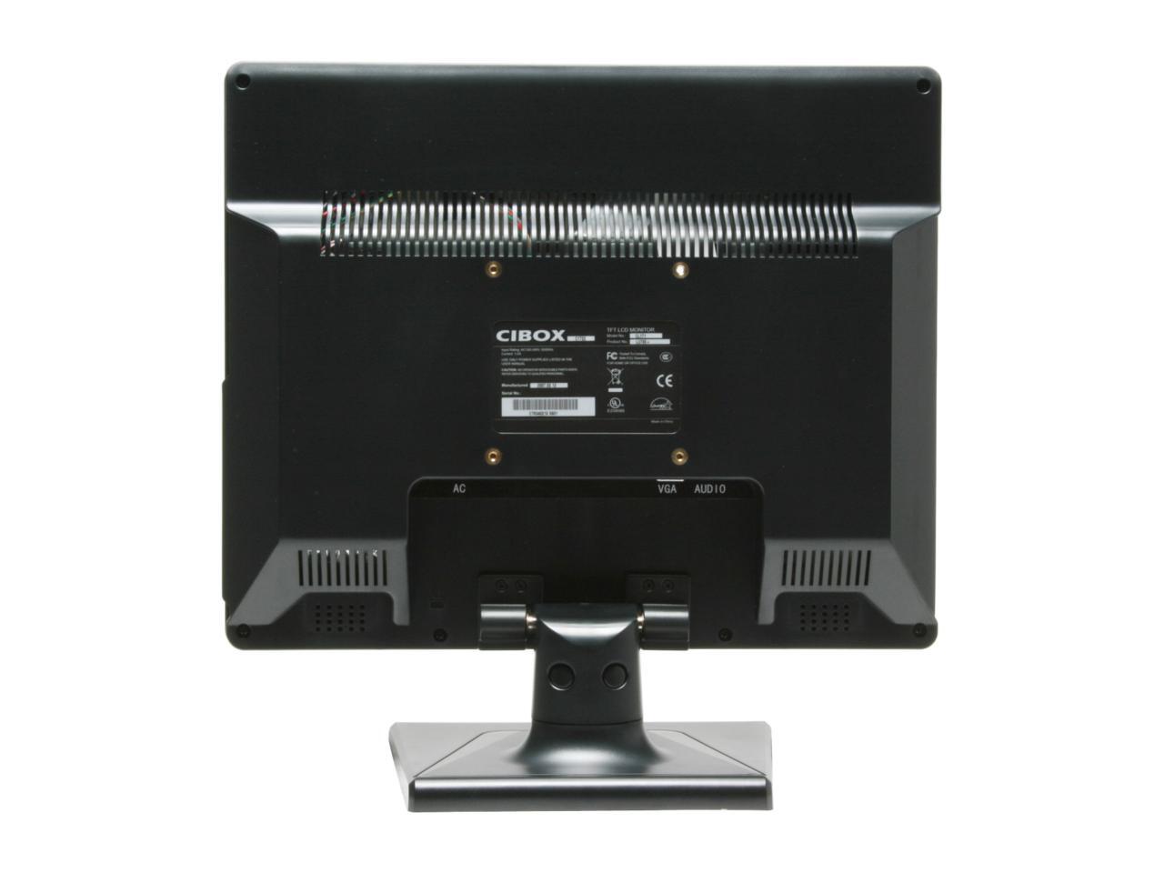 Cibox 17" SXGA LCD Monitor 8 ms 1280 x 1024 D-Sub C1722 - Newegg.com