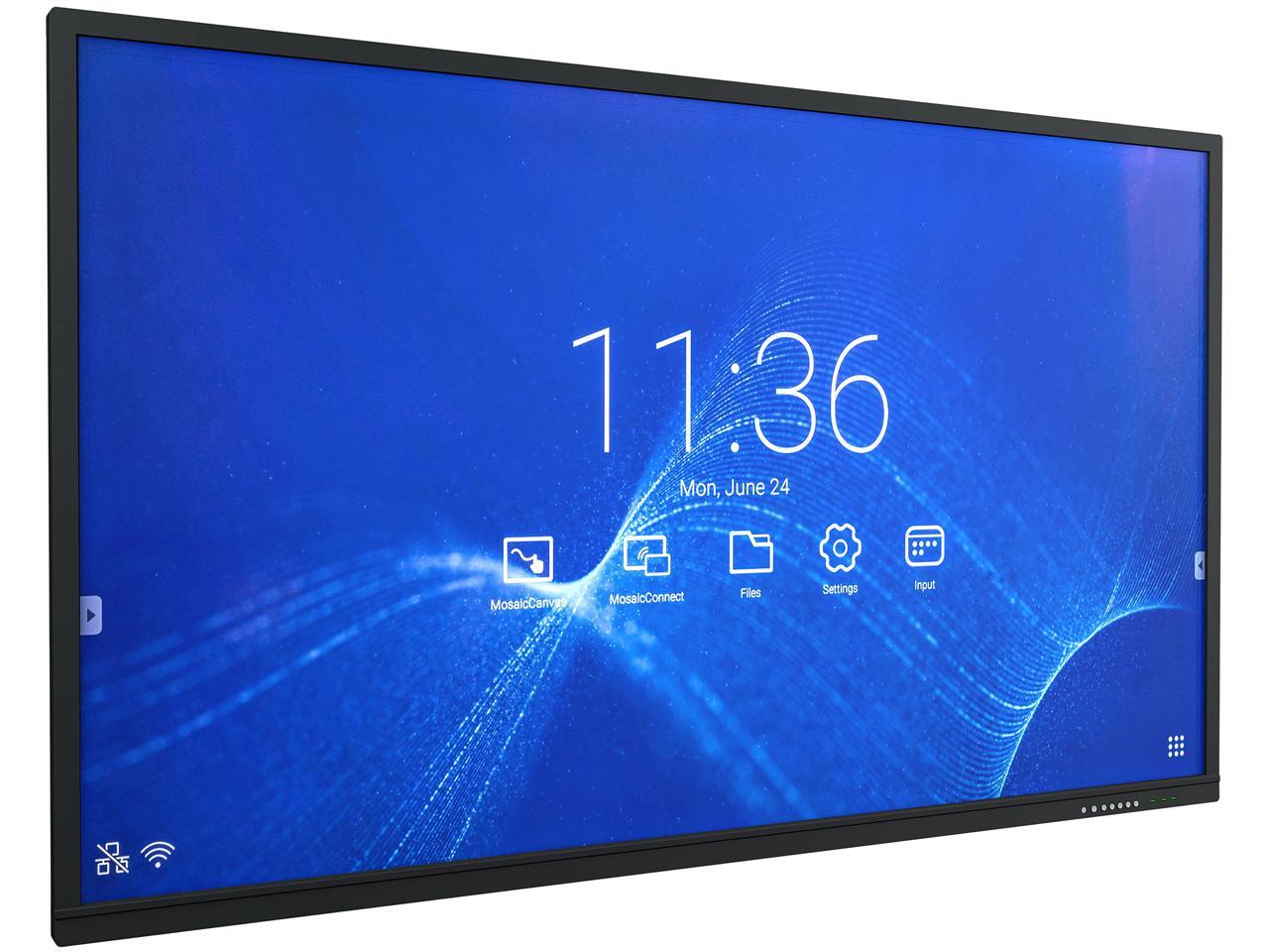 NEC Display Solutions CB651Q-2 Black 65" USB IR touch UHD Collaborative Display w/ Software ...