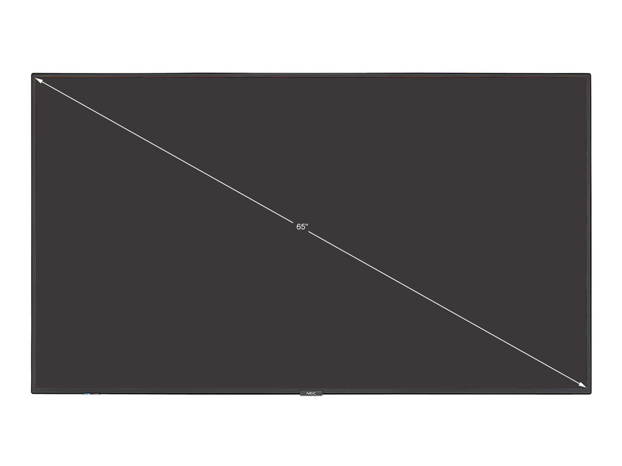 NEC Display Solutions M651 65" LED LCD, UHD, High Haze, 24/7, 500nits ...