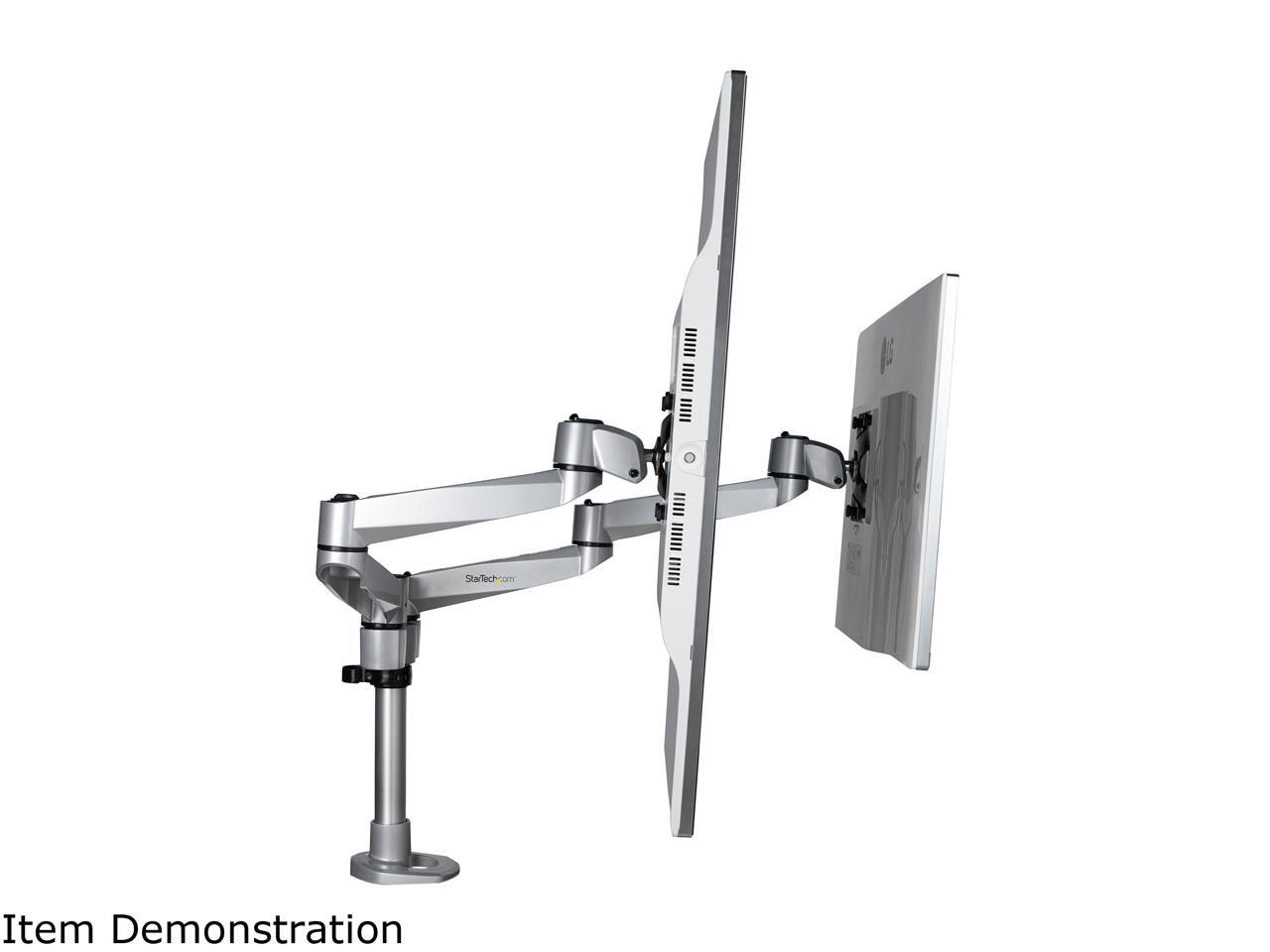 StarTech.com ARMDUALPS Desk Mount Dual Articulating Premium Monitor Arm ...