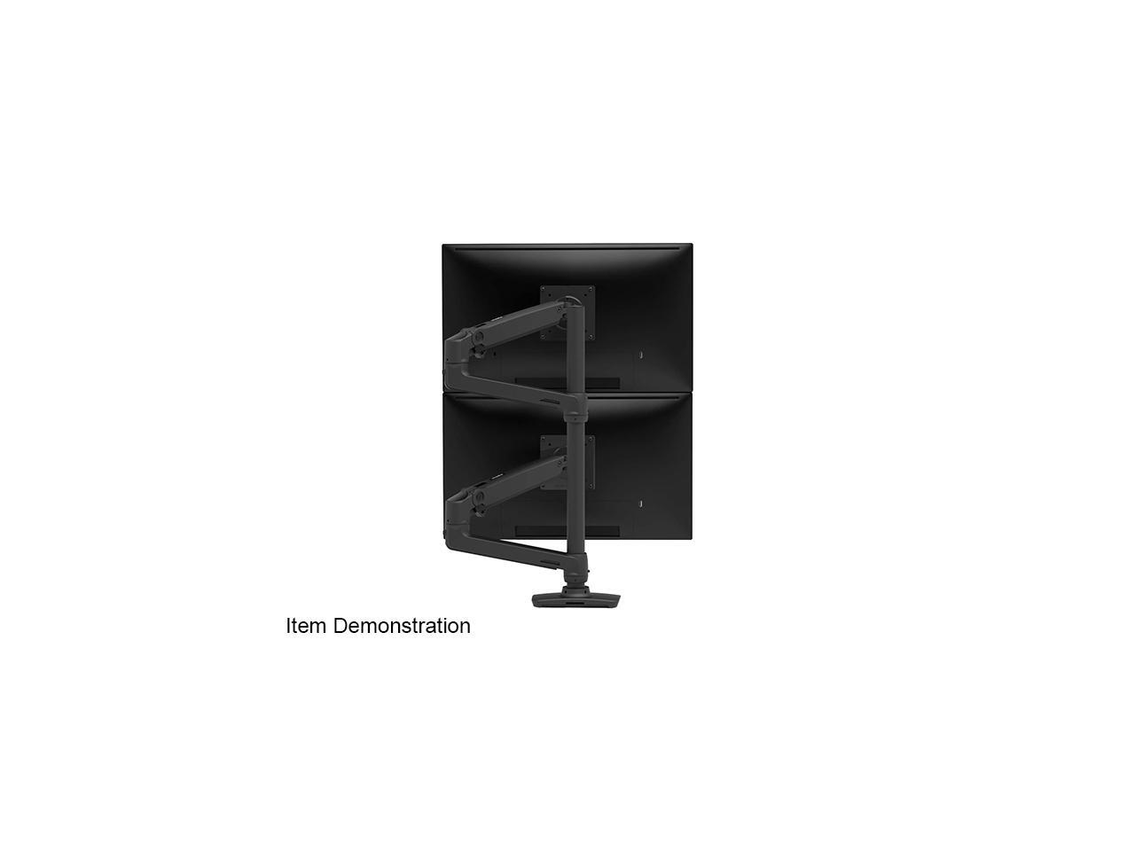 Ergotron LX Dual Stacking Arm Tall Pole (Matte Black) - Newegg.com