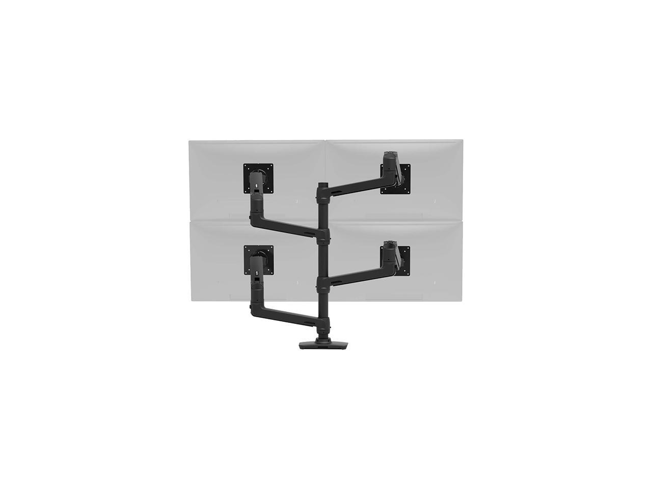Ergotron LX Dual Stacking Arm Tall Pole (Matte Black) - Newegg.com