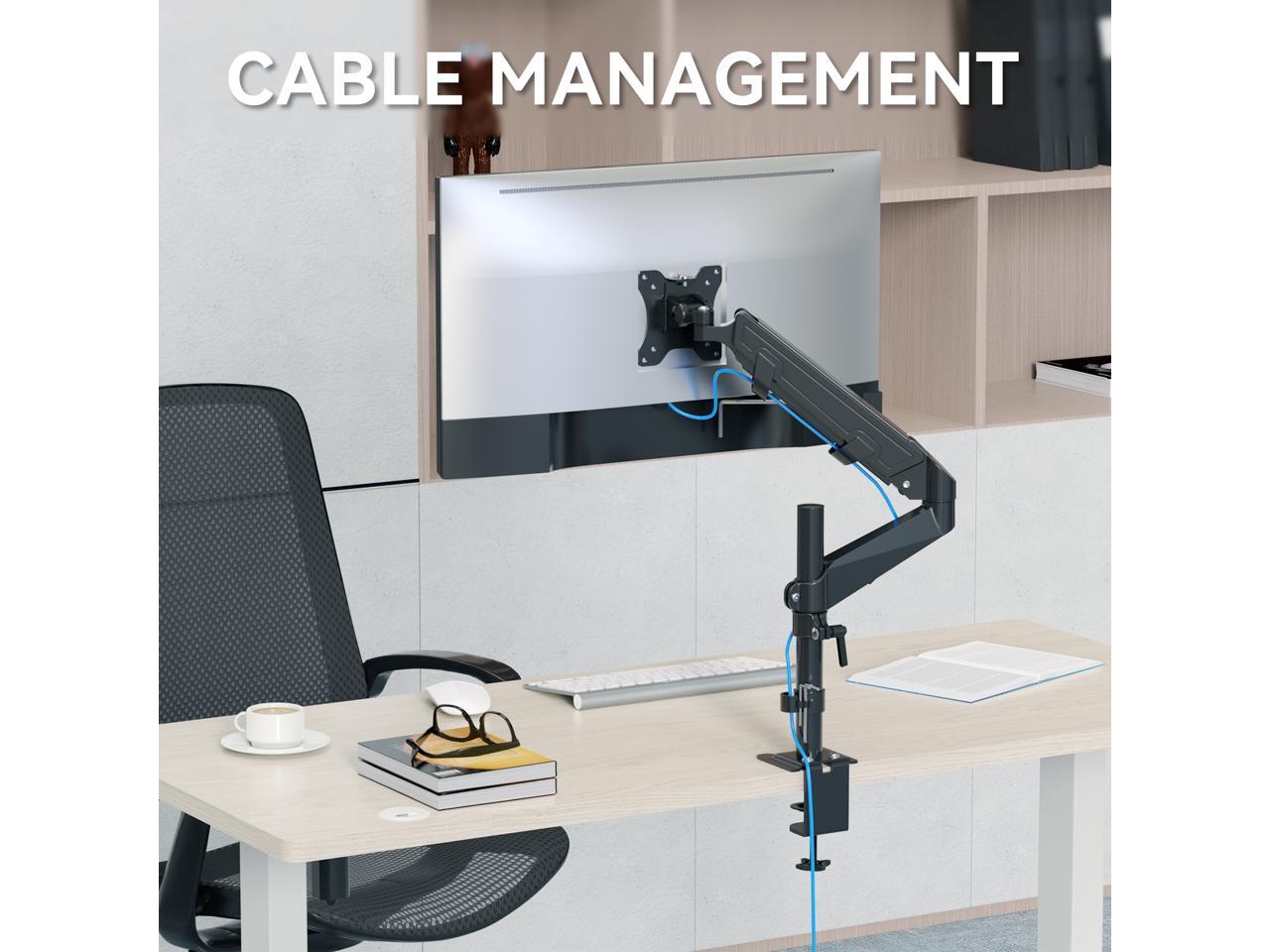 Rosewill Single Monitor Mount, Adjustable Monitor Arm Desk Mount Fits ...