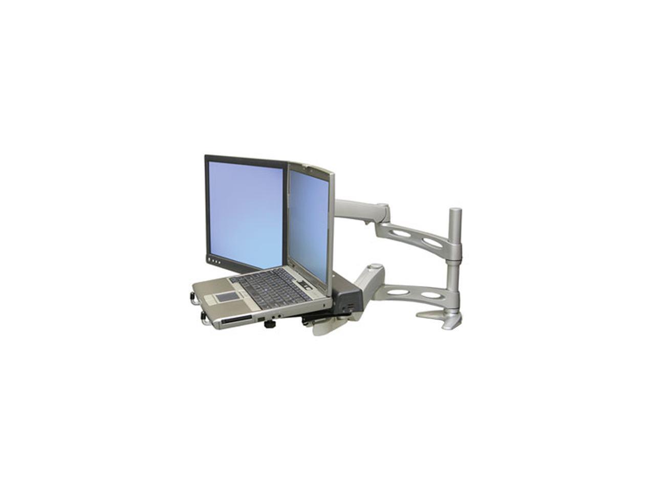 Ergotron 28-512-194 LX Dual Desk Mount Arm (silver) - Newegg.com