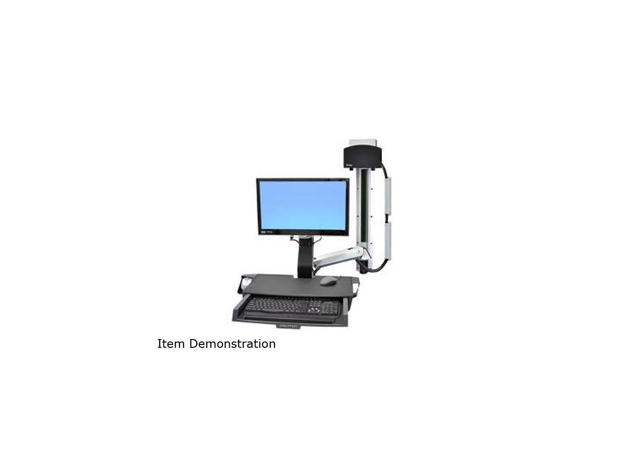 Ergotron 45-272-026 StyleView Sit-Stand Combo System with Worksurface ...