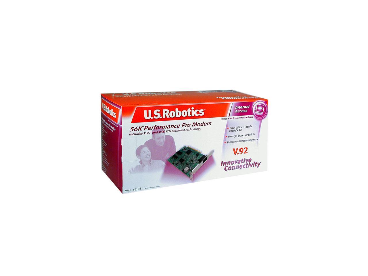 U.S. Robotics USR5610B Internal PCI Performance Pro Fax Modem(No Voice ...