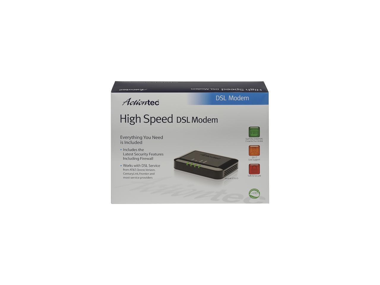 Actiontec Gt701d Isp Dsl Broadband Modem Router