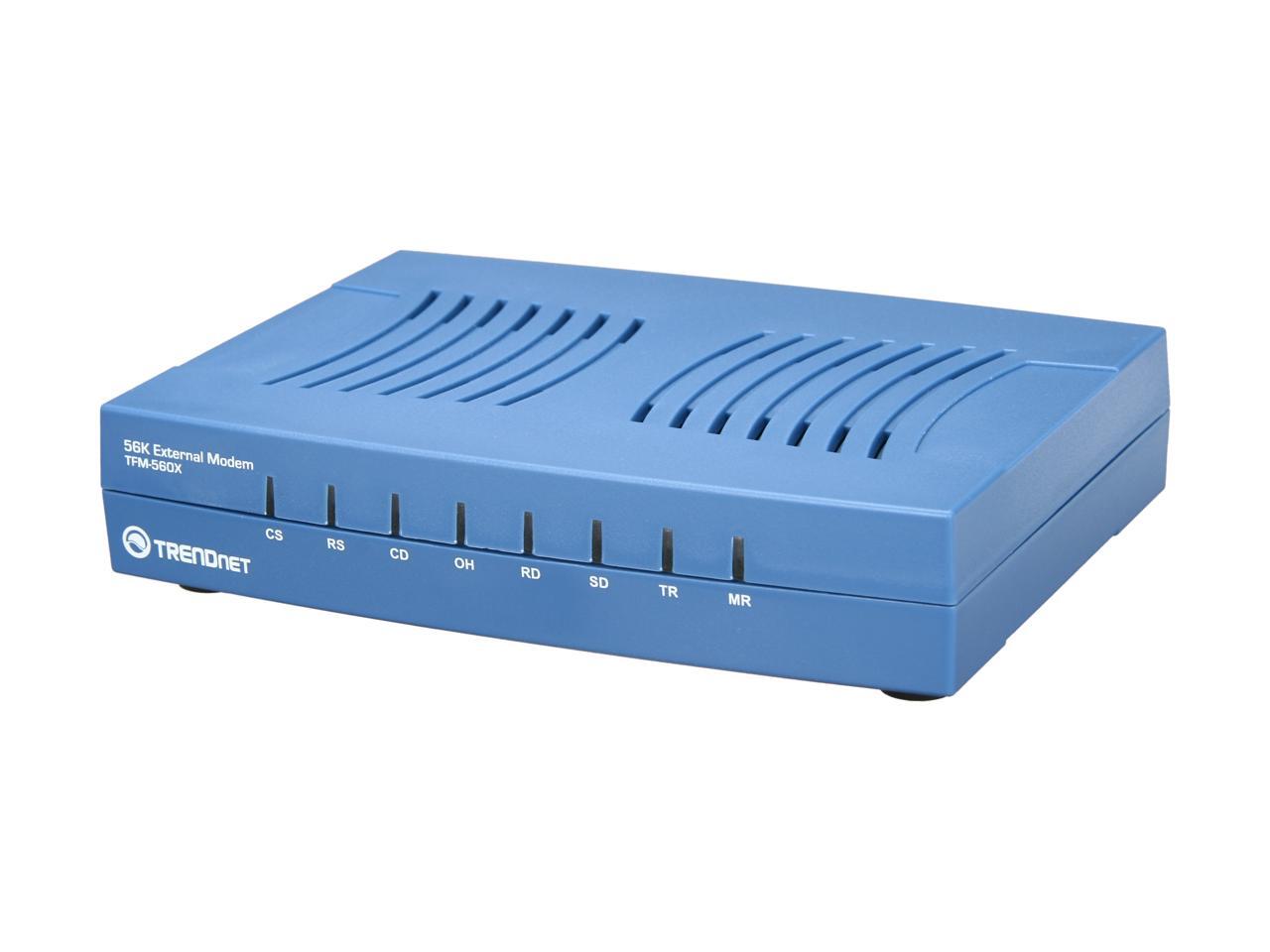 TRENDnet TFM-560X External Data/Fax/TAM Modem - Newegg.com