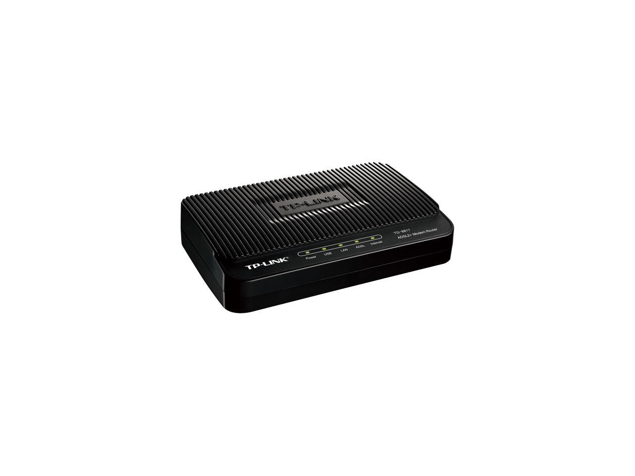 TP-LINK TD-8817 ADSL2+ Ethernet/USB Modem Router Up to 24Mbps ...