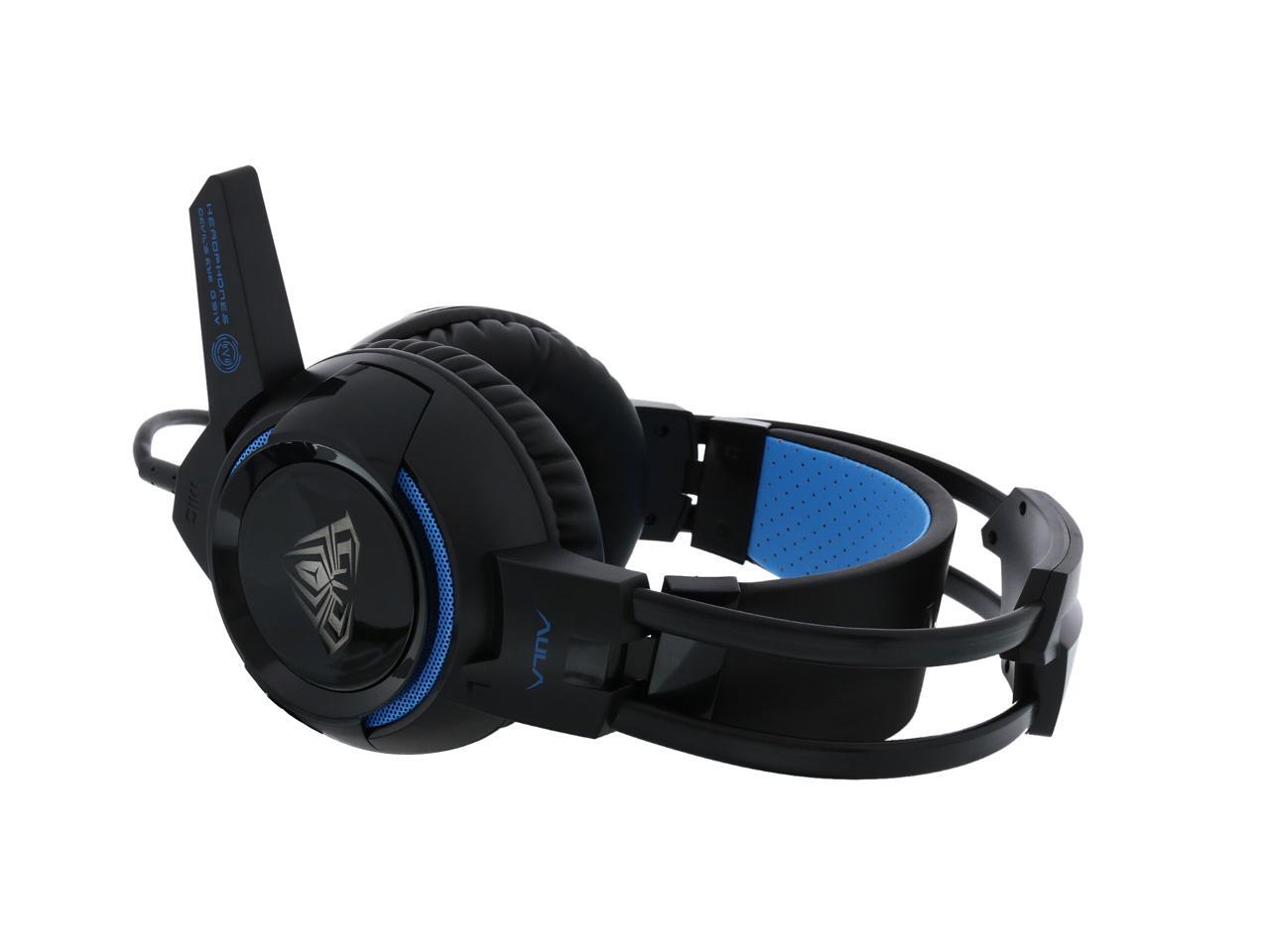 Aula USB Wired Gaming Headset with Logo Light + Vibration Effect ...