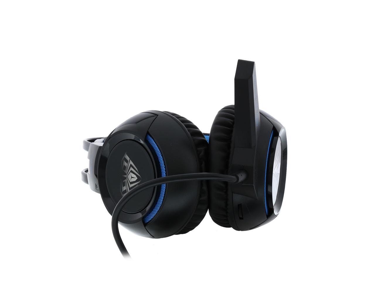 Aula USB Wired Gaming Headset with Logo Light + Vibration Effect ...