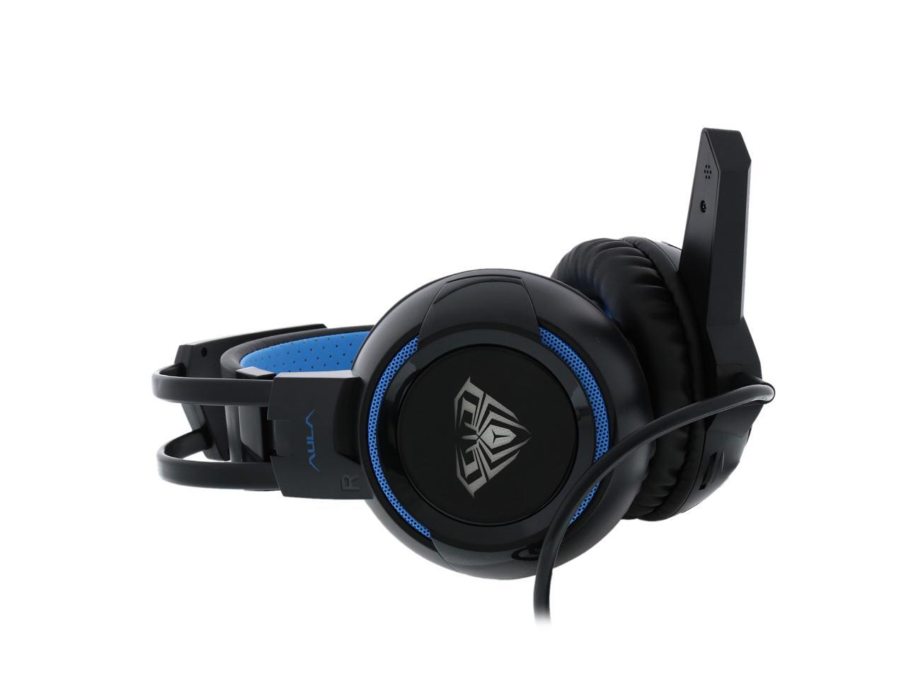 Aula USB Wired Gaming Headset with Logo Light + Vibration Effect ...