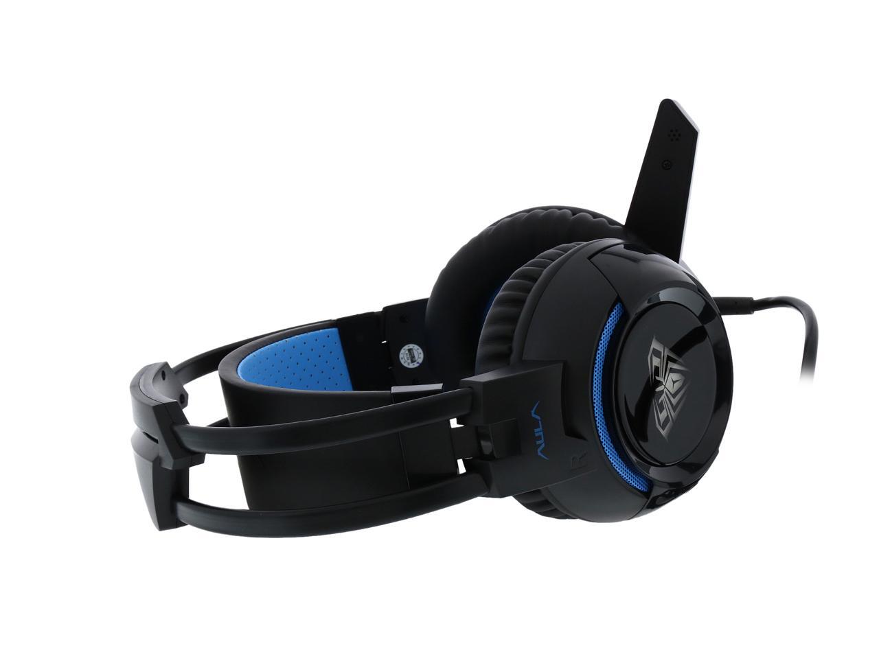 Aula USB Wired Gaming Headset with Logo Light + Vibration Effect ...