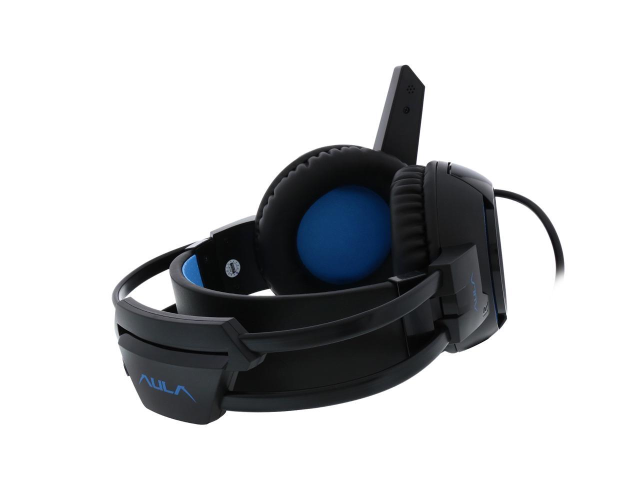 Aula USB Wired Gaming Headset with Logo Light + Vibration Effect ...