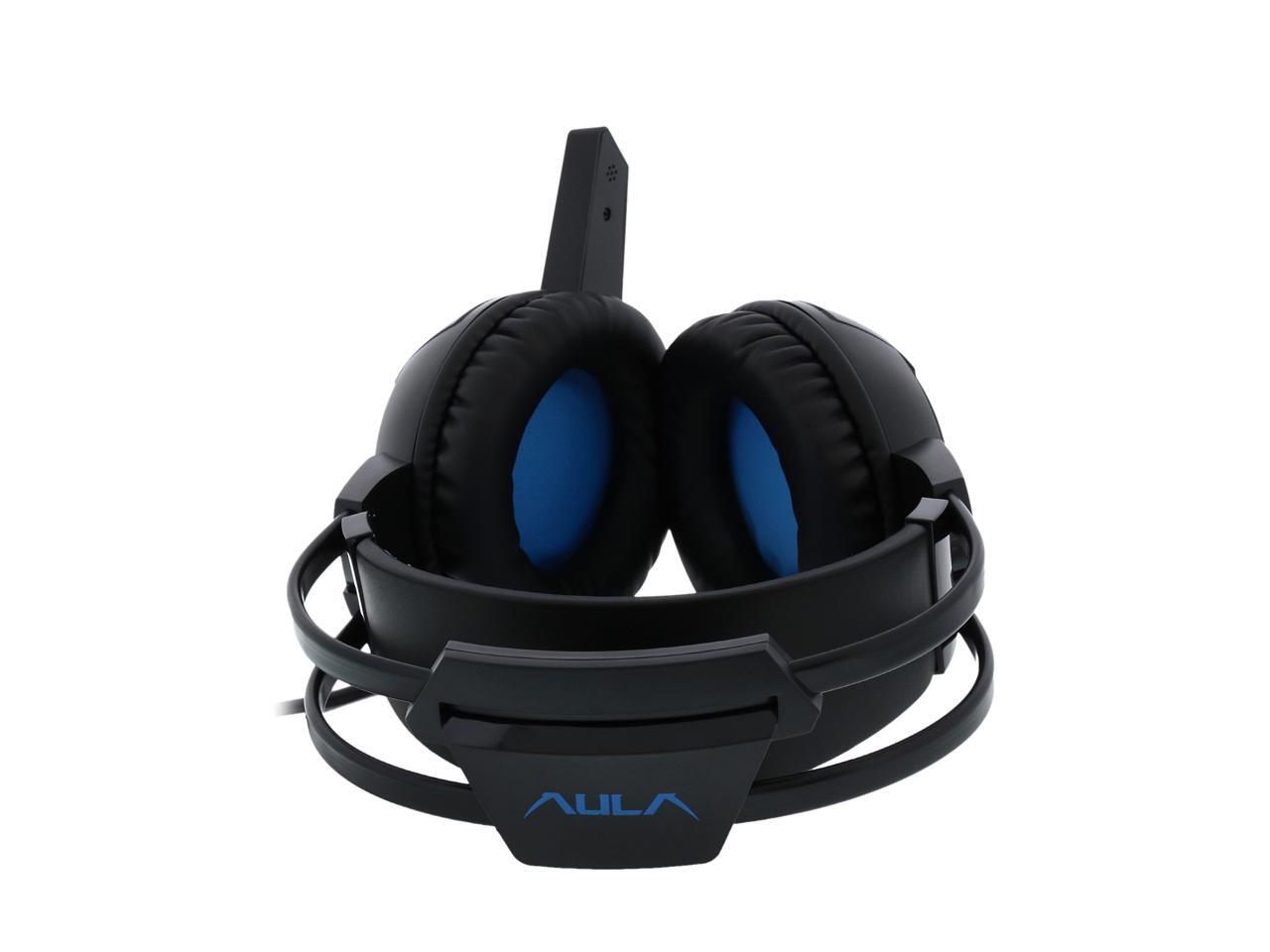 Aula USB Wired Gaming Headset with Logo Light + Vibration Effect ...
