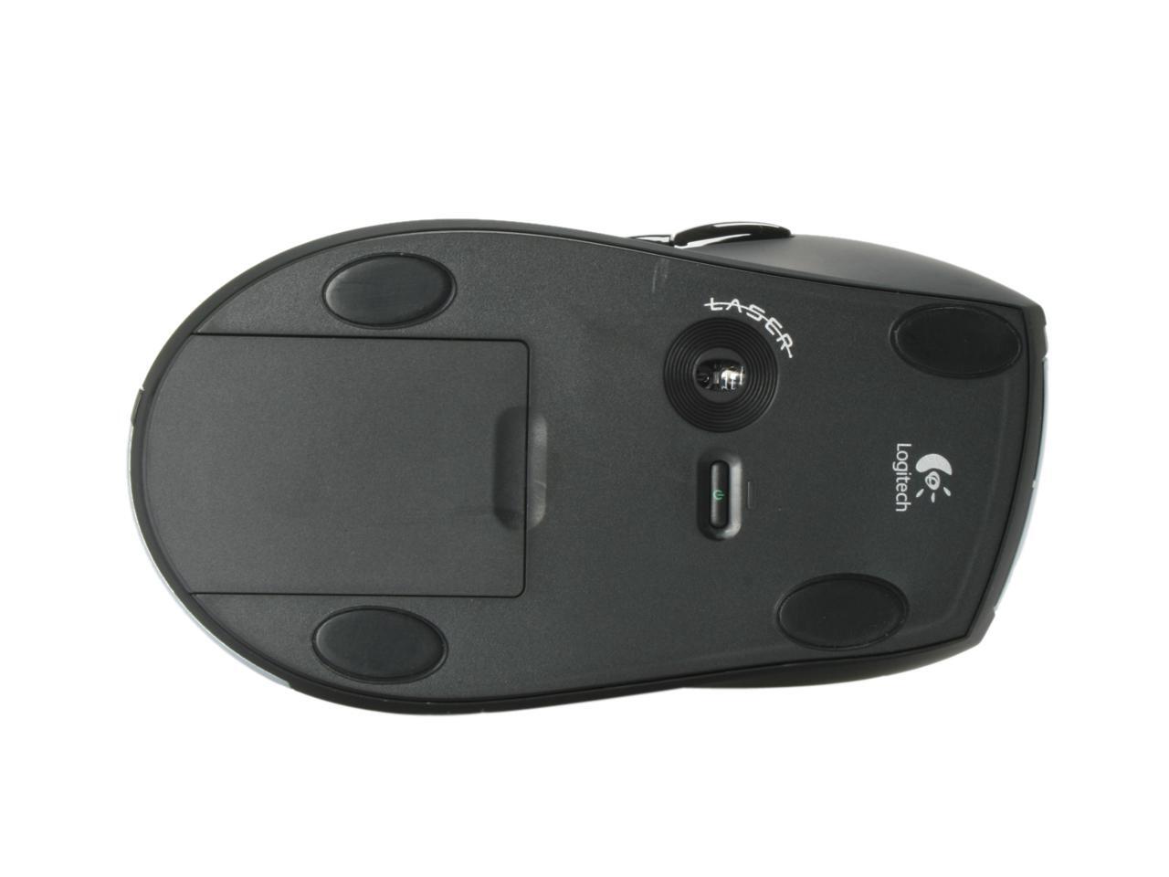 Logitech MX610 Left-Hand Silver/Black 2.4 GHz Digital Cordless Laser ...