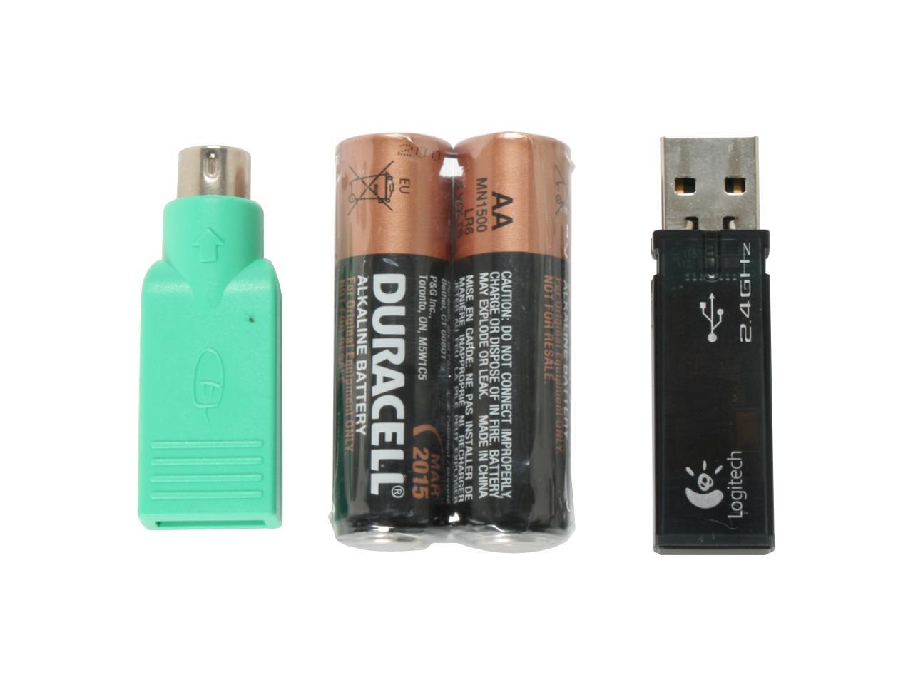 Logitech MX610 Left-Hand Silver/Black 2.4 GHz Digital Cordless Laser ...