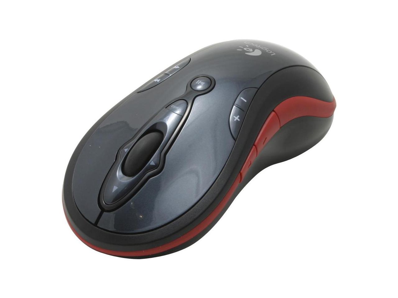 Logitech MediaPlay Red/Black Optical Mouse - Newegg.com