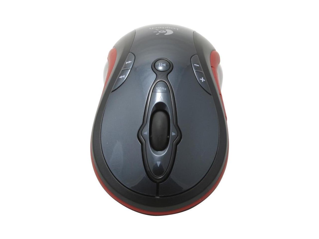 Logitech MediaPlay Red/Black Optical Mouse - Newegg.com