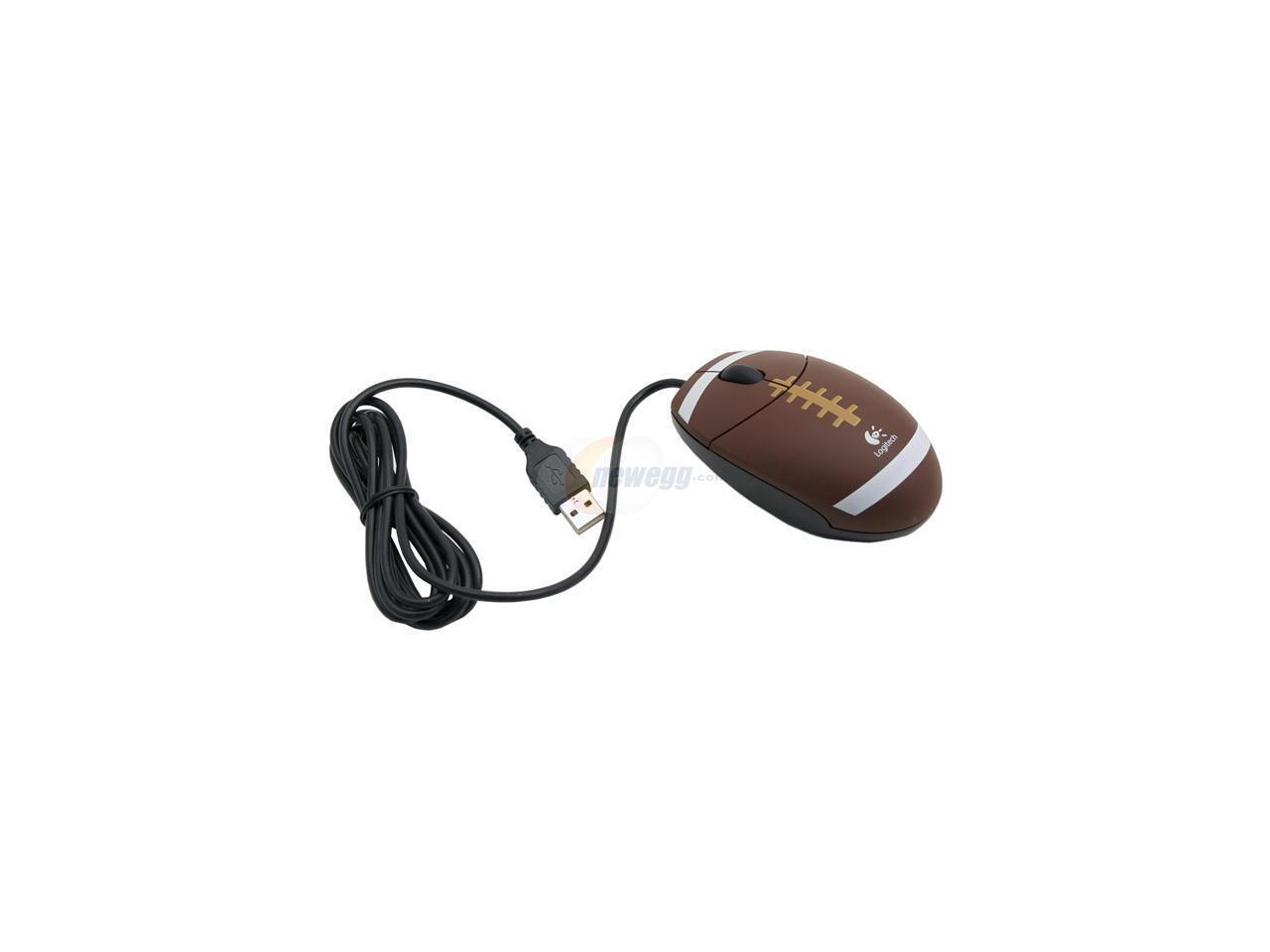 Logitech FOOTBALL MOUSE 931267-0403 2-Tone Optical Mouse - Newegg.com