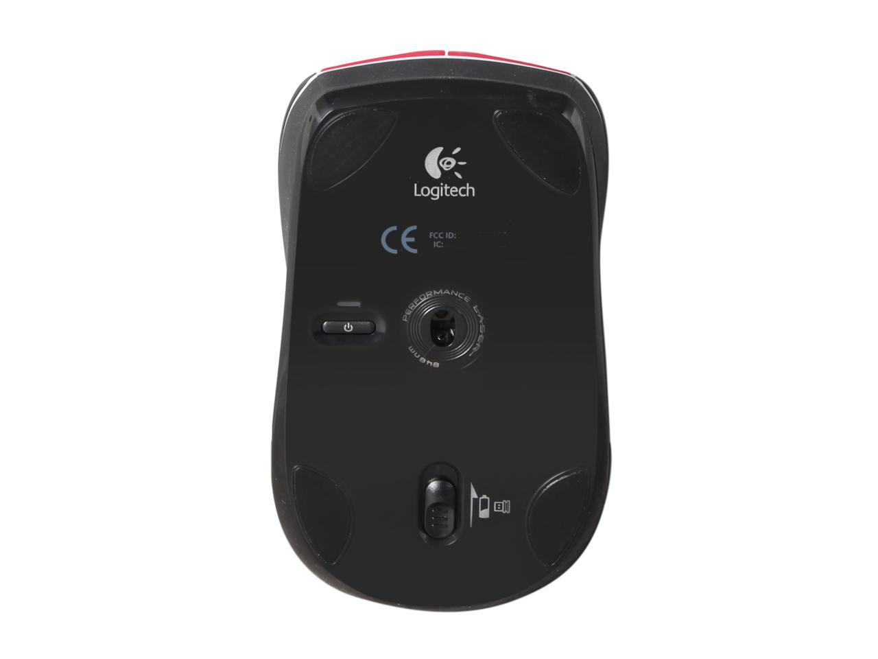 Logitech V450 Nano Red Cordless Laser Mouse - Newegg.com