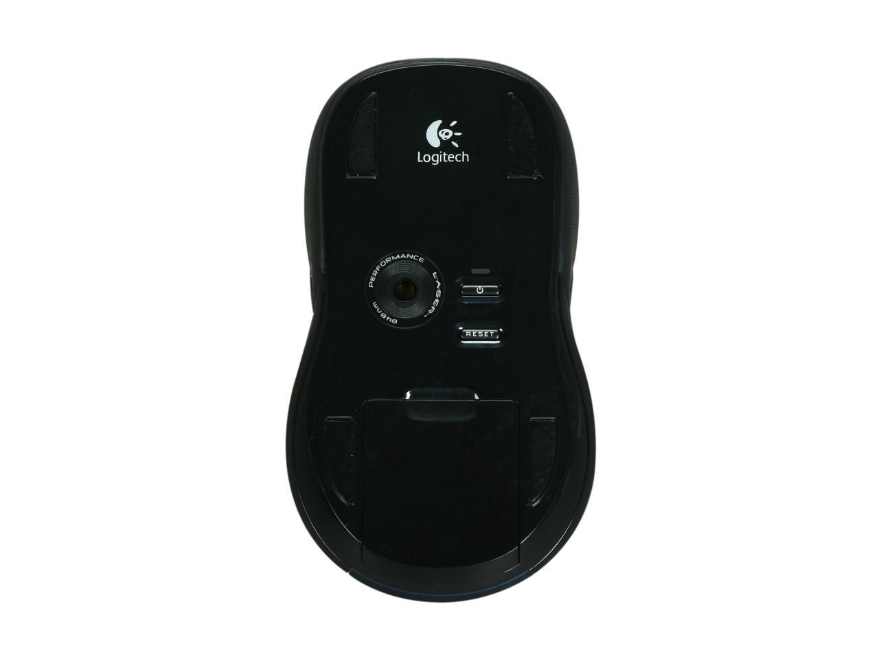 Refurbished: Logitech LX8 Black/Blue Cordless Laser Mouse - Newegg.com
