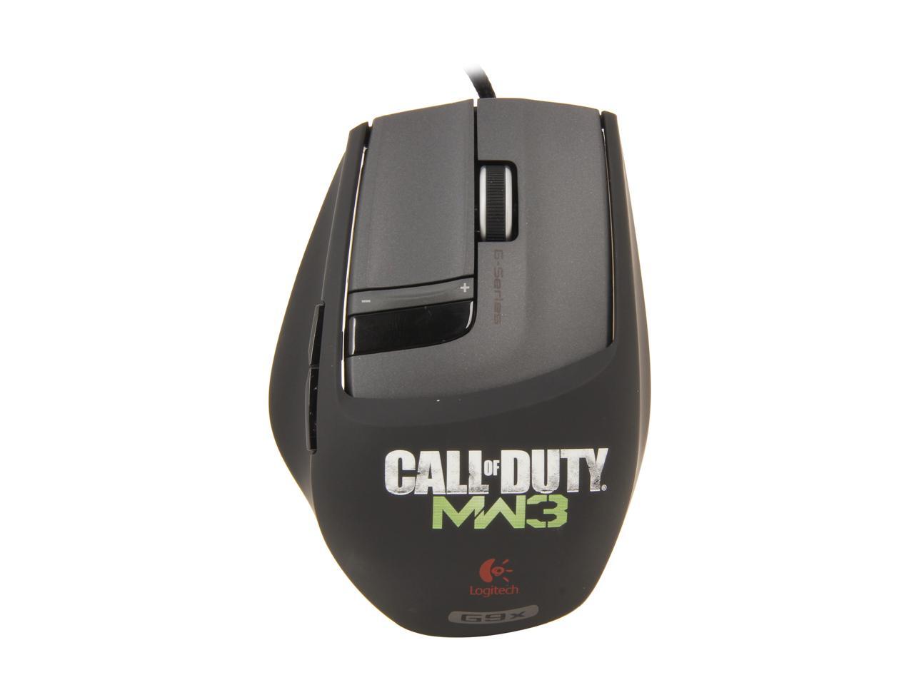 Refurbished: Logitech Call of Duty: MW3 Edition (G9X) 910-002764 Black ...