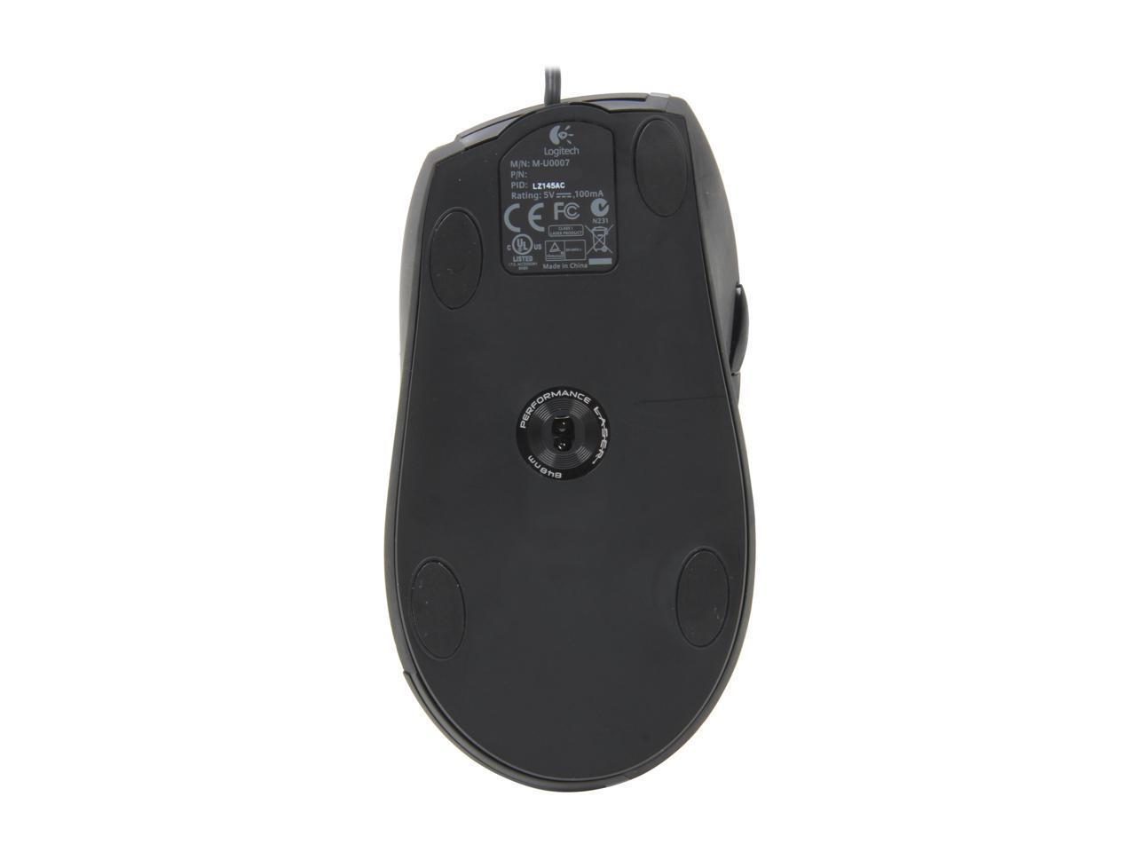 Logitech M500 910-002810 Black Wired Mouse - Newegg.com
