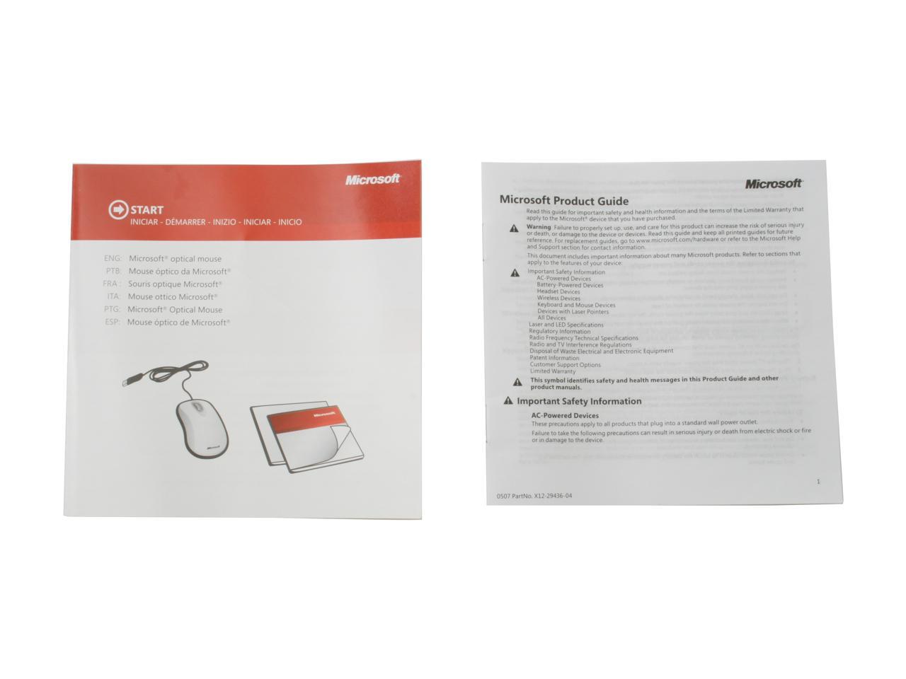 Microsoft Comfort Optical Mouse 1000 - Newegg.com