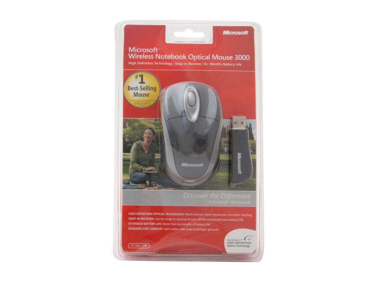 Microsoft Wireless Notebook Optical Mouse 3000 - Slate - Newegg.com