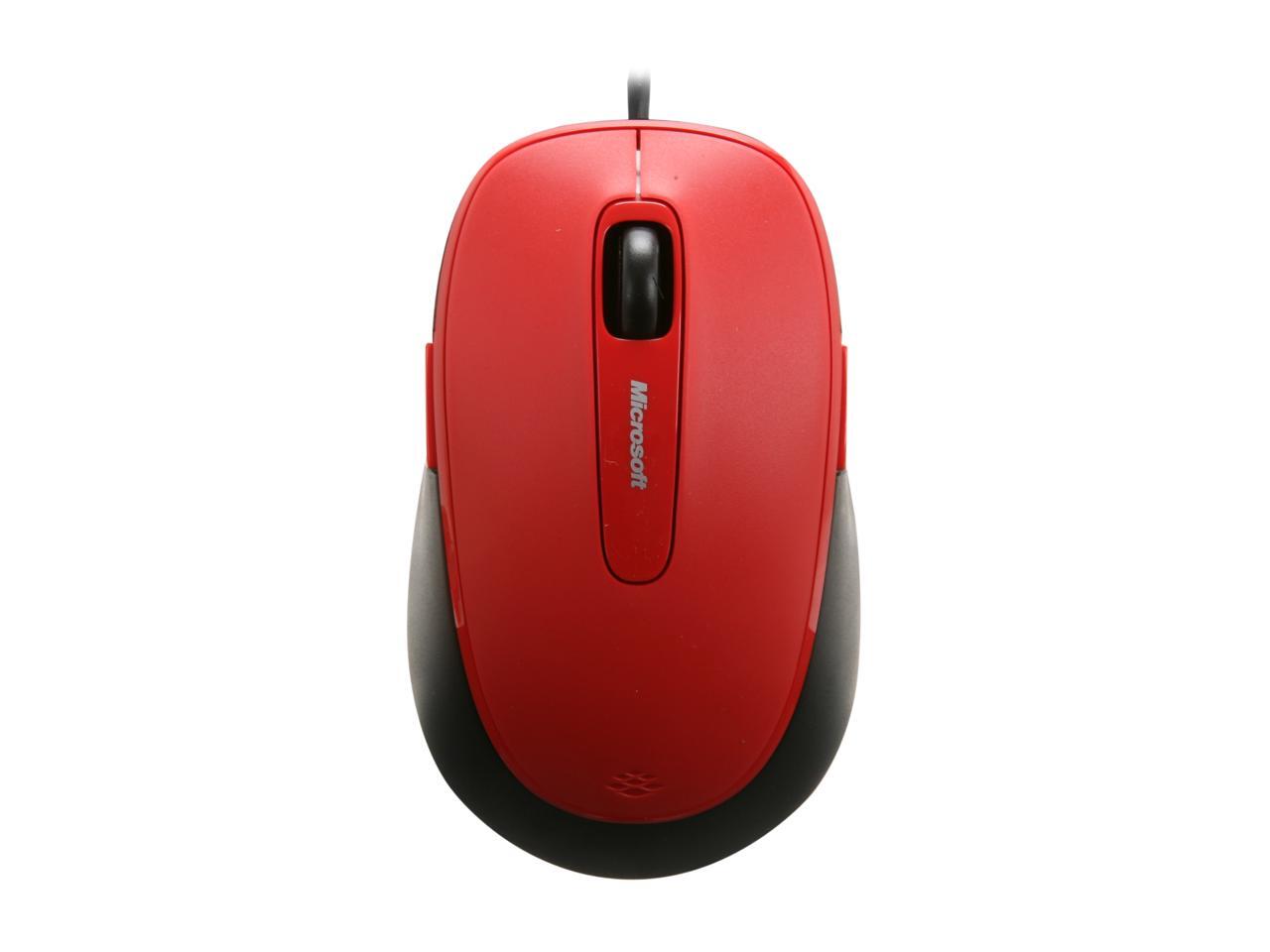 Microsoft Comfort Mouse 4500 4FD-00013 Red Wired BlueTrack Mouse ...