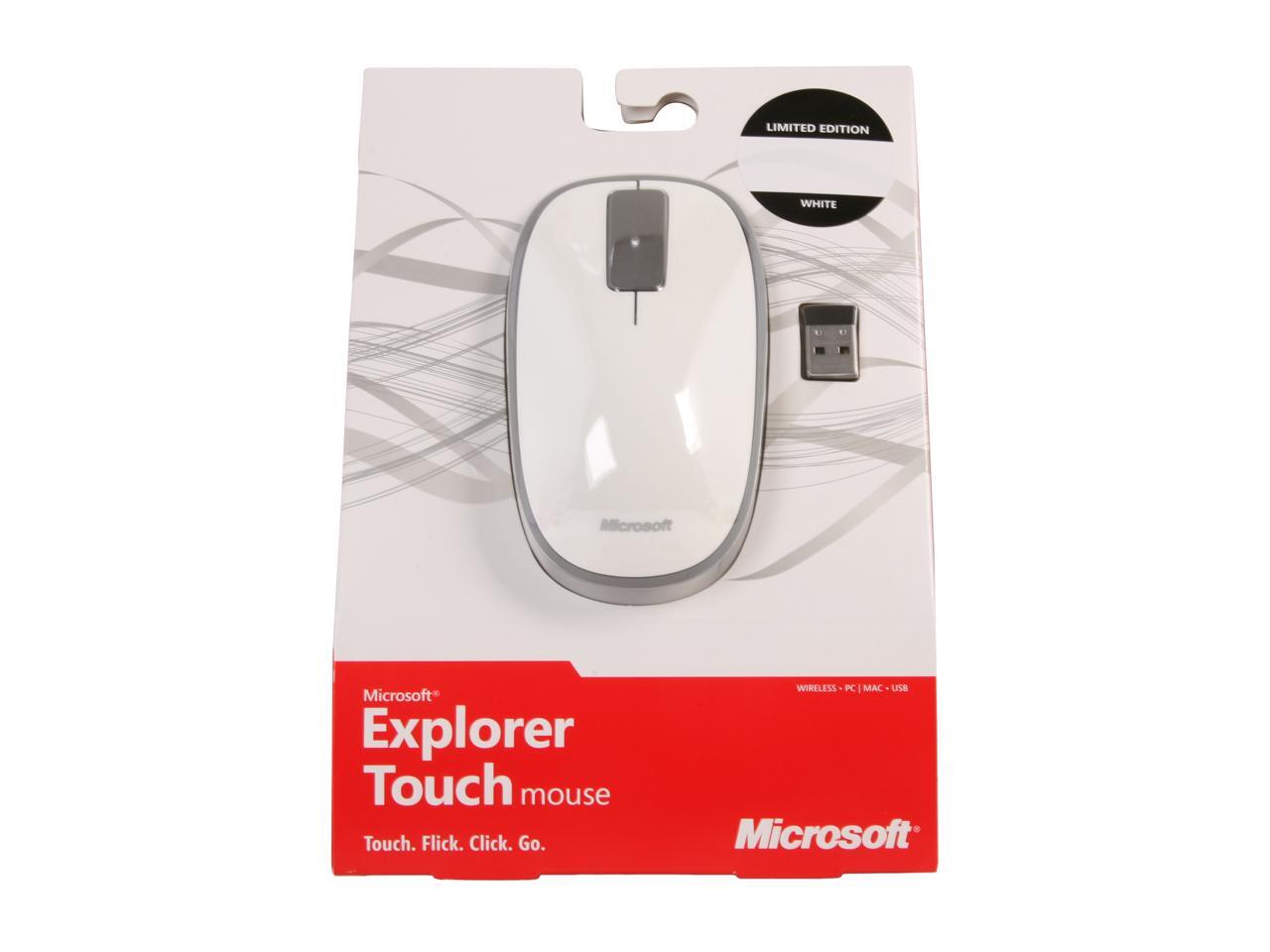 Microsoft Explorer Touch Mouse U5K-00033 White RF Wireless BlueTrack Mouse - Newegg.com