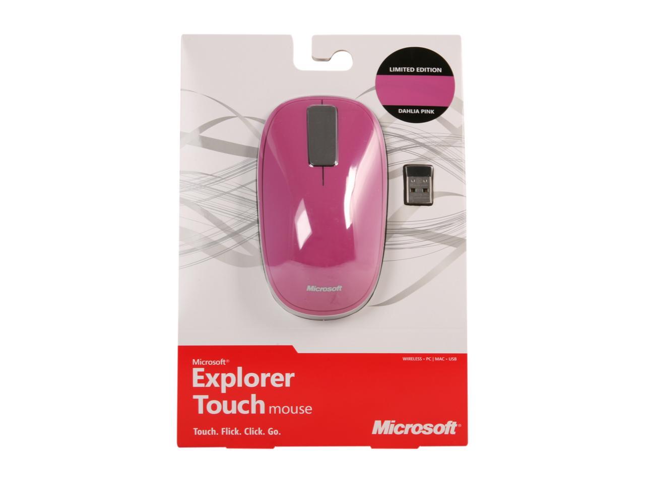 Microsoft Explorer Touch Mouse U5K-00034 Glossy Pink RF Wireless ...