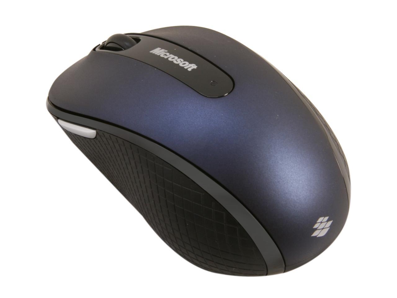 Open Box: Microsoft Wireless Mobile Mouse 4000 D5D-00053 Wool Blue RF ...