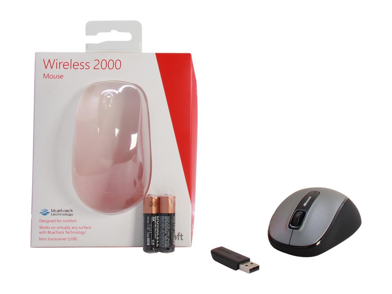 Microsoft L2 Wireless Mouse 2000 36D-00013 RF Wireless BlueTrack Mouse ...
