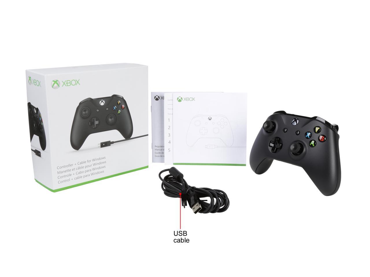 Microsoft Xbox Controller + Cable for Windows - Newegg.com