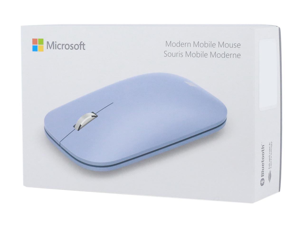 Microsoft Mobile Mouse - Pastel Blue. Comfortable Right/Left Hand Use ...