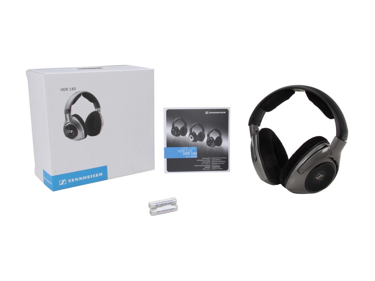 Sennheiser Black HDR 180 Around-Ear Supplemental RS180 Wireless ...