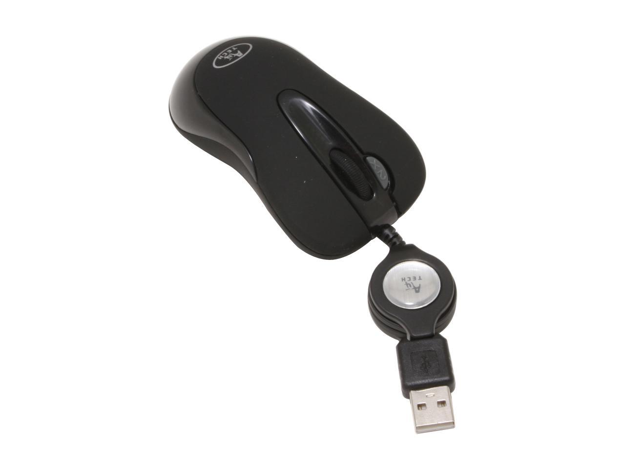 A4Tech MOP-60D-2 Black Wired Optical Retractable Mouse - Newegg.com