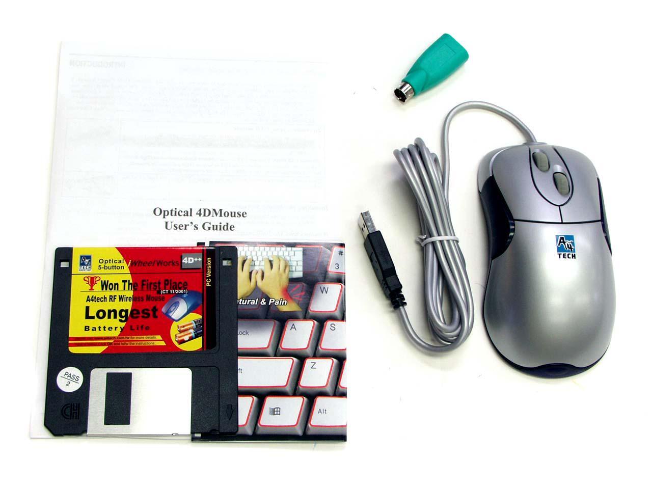 A4Tech WOP-35 Silver Optical Mouse - Newegg.com