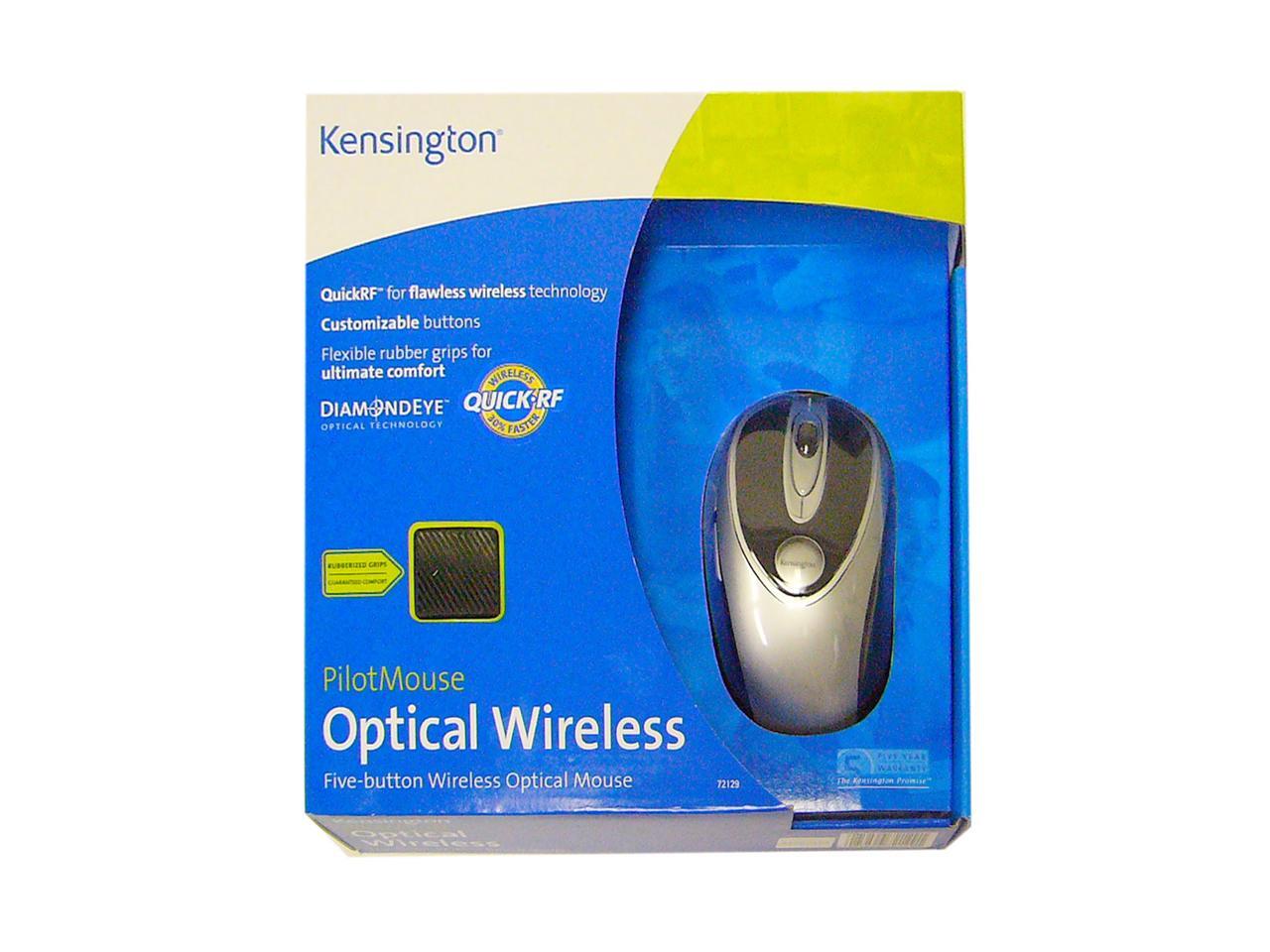 Kensington 72129 2-Tone RF Wireless Optical PilotMouse - Newegg.com