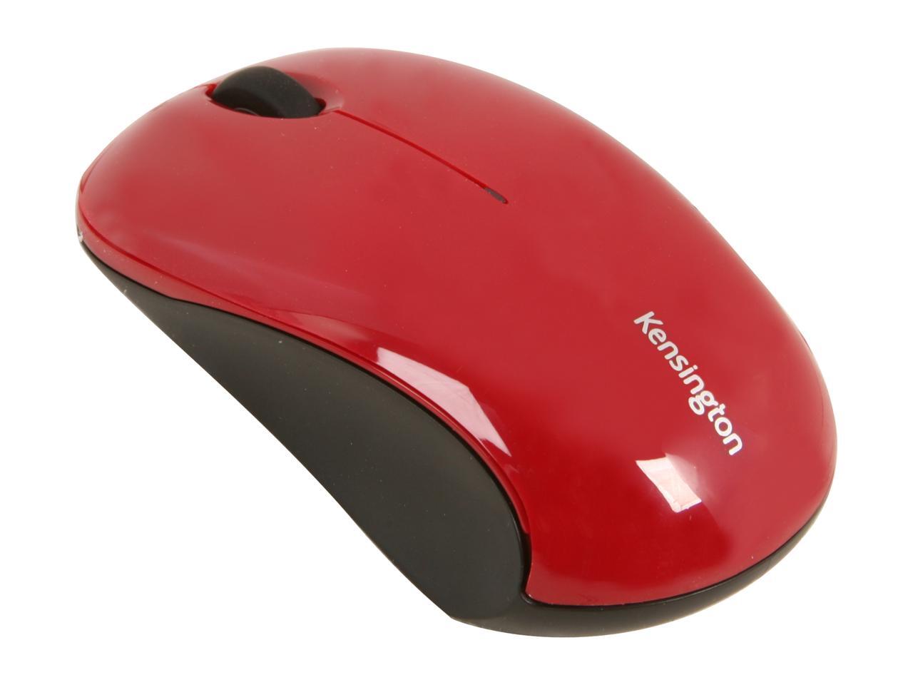 Kensington Mouse for Life Wireless Three-Button Mouse K72411US Red RF ...