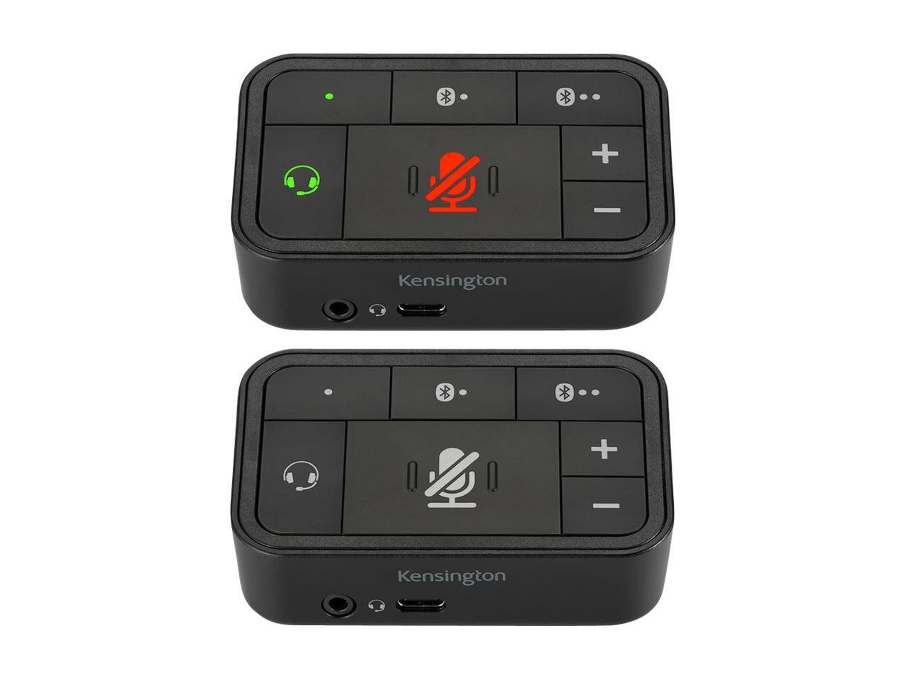 Kensington Black K83300WW Universal 3-in-1 Pro Audio Headset Switch ...