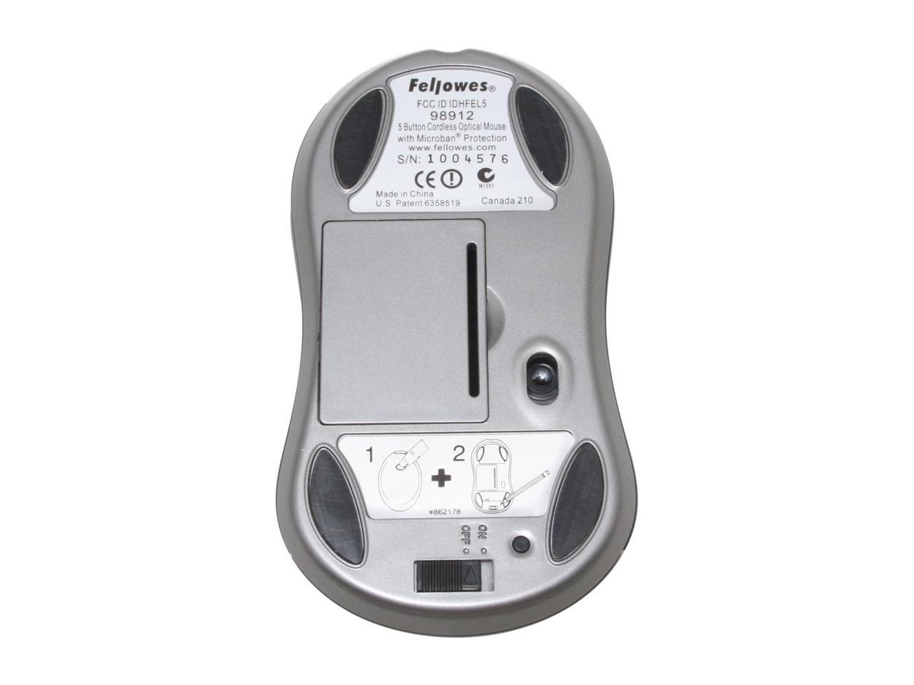 Fellowes 98912 Black RF Wireless Optical Mouse - Newegg.com