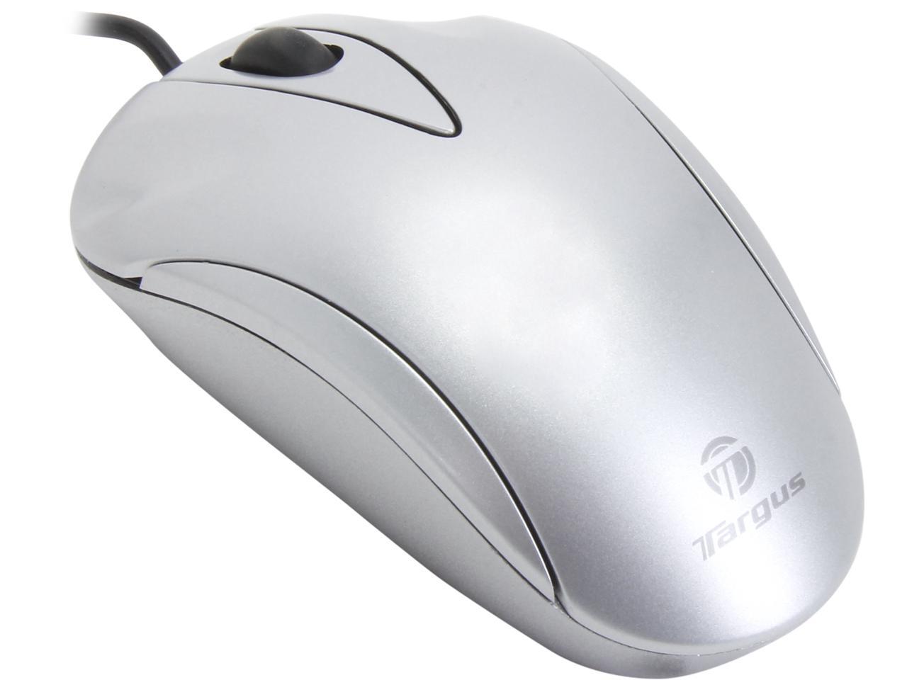 Refurbished: Targus AMU51US Silver Wired Optical Laptop Mouse ...